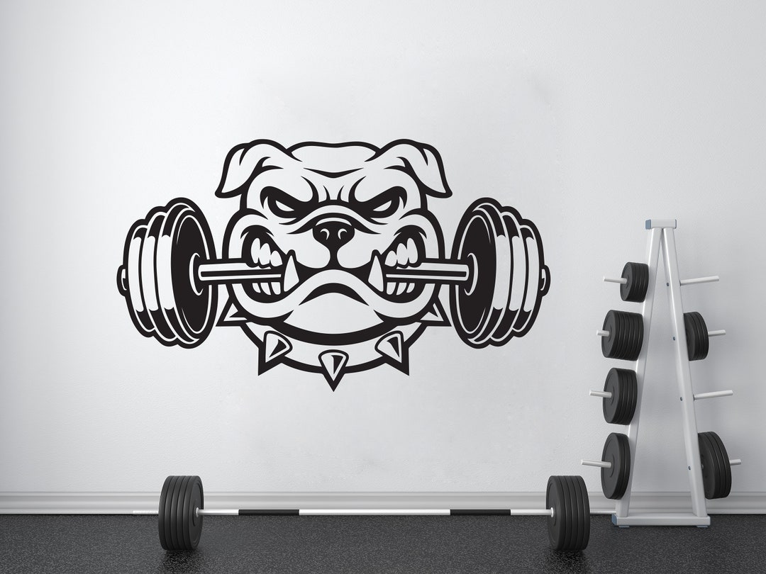 Gym Wall Decal Custom Fitness Decor Workout Art Vinyl Gorilla - Etsy