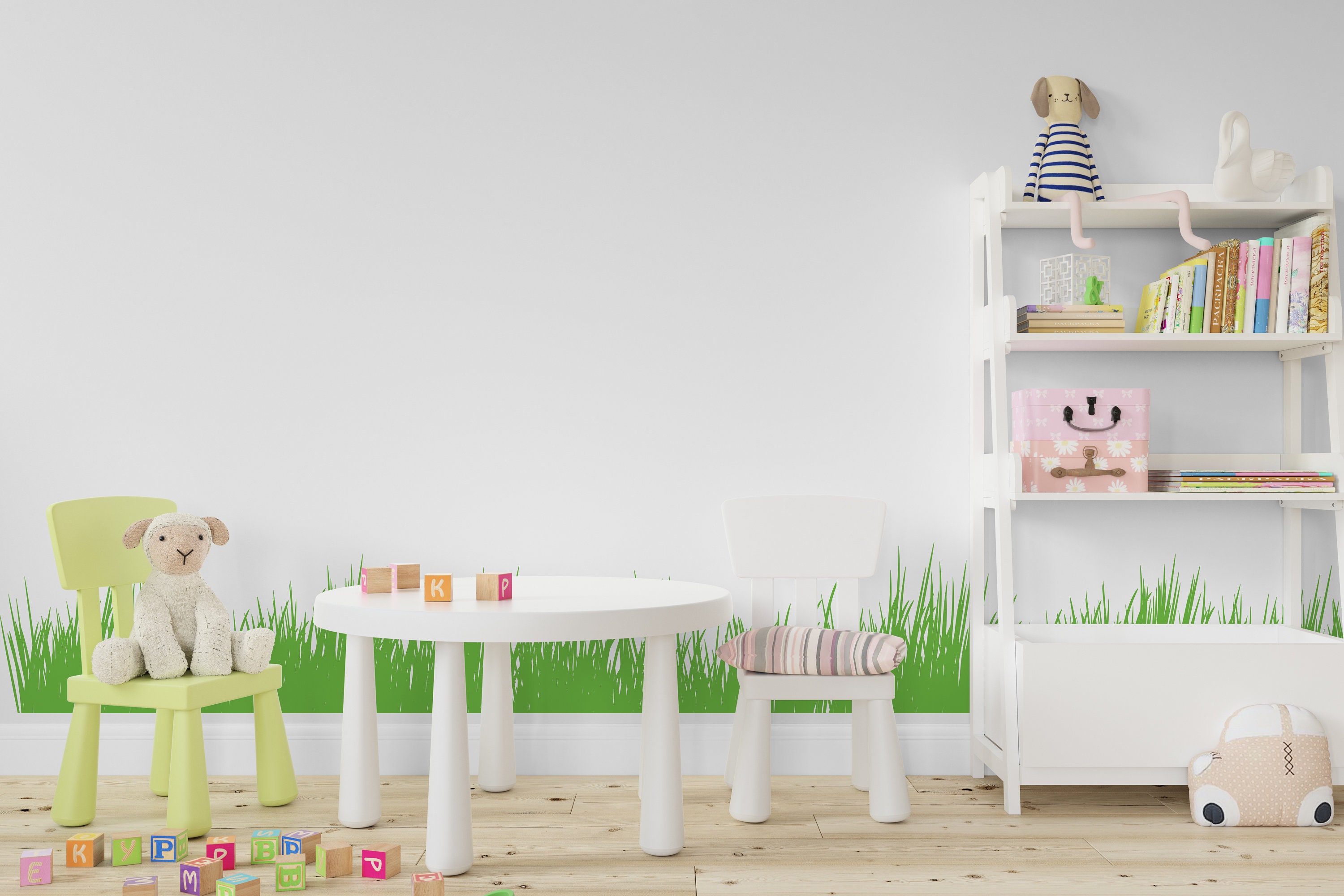 Grass Wall Decor Grass Wall Decal Border Nursery Wall Decal - Etsy