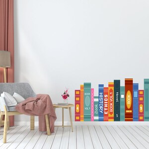 Library Book Vinyl Wall Art Decals, Library Wall Decal, Education ...
