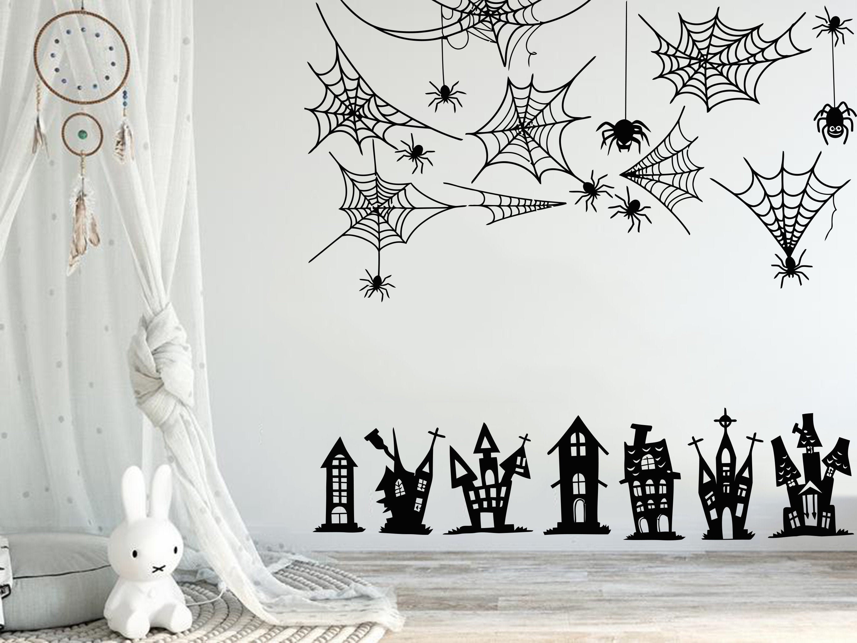 Scary Wall Art Scary Castle Decals Halloween Wall Decals - Etsy