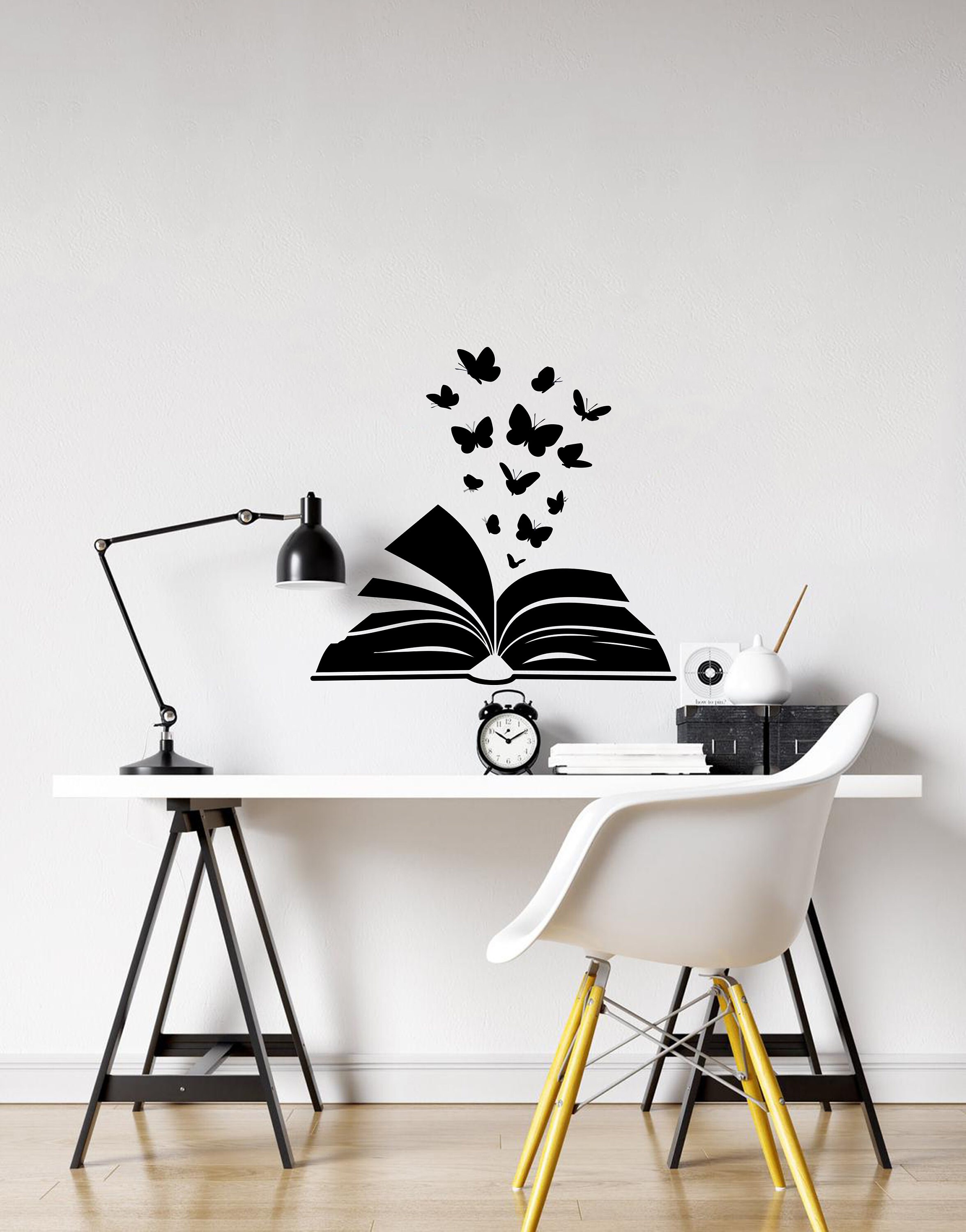 Books Vinyl Wall Art Decal for Home Library Wall Decal - Etsy