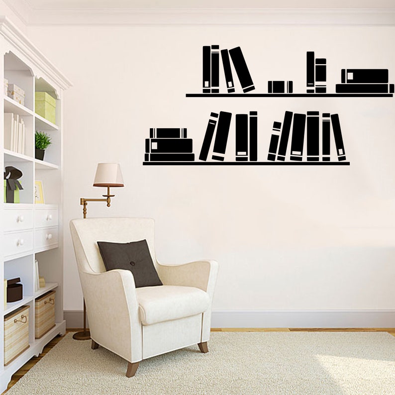 Books Vinyl Wall Art Decal for Home Library Wall Decal - Etsy