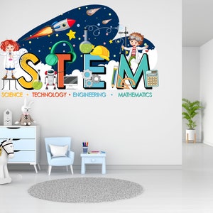 Stem Science Technology Engineering Math, Science Steam Wall Decal for ...
