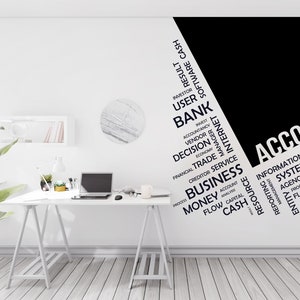 Accounting Wall Decal Office Decor Work Business Analysis Auditing ...