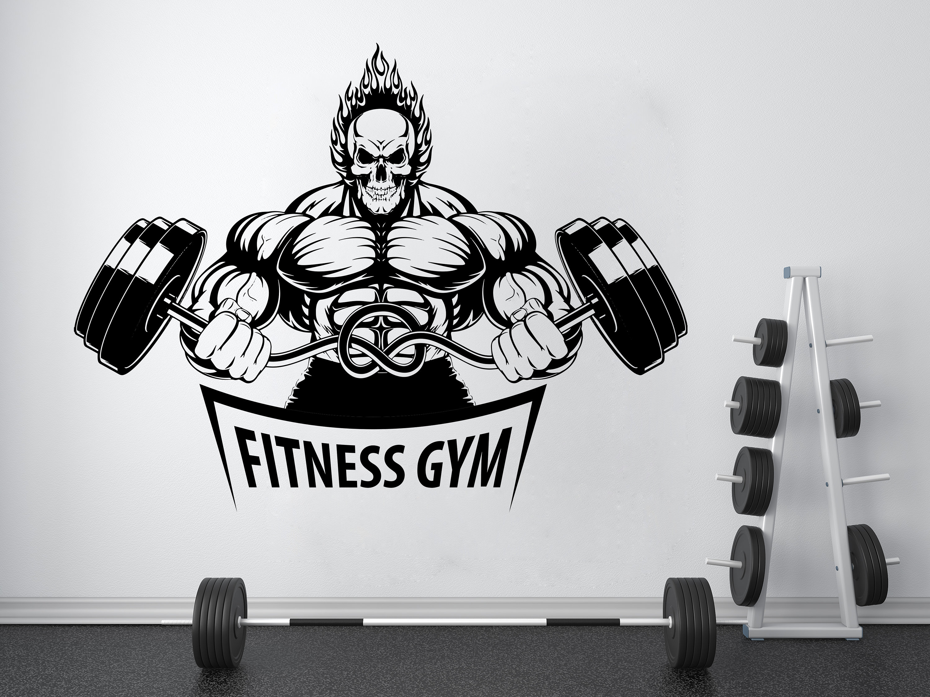 Gym Wall Decal Custom Fitness Decor Workout Art Vinyl Gorilla - Etsy UK