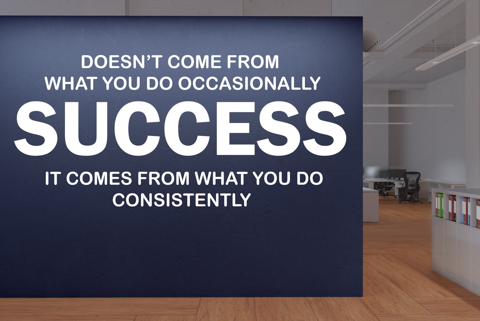 Success Office Quotes Wall Art Decal Work Office Wall Decal - Etsy