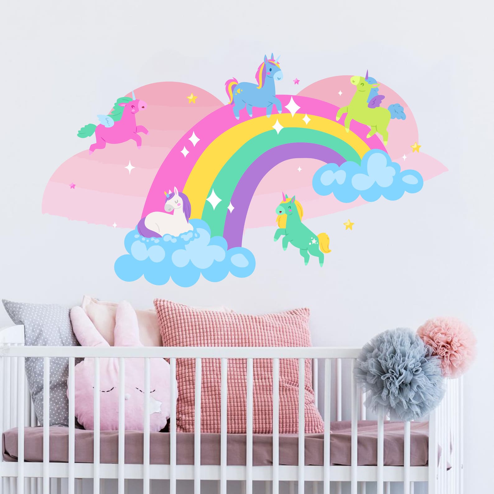 Unicorn Wall Decal for Nursery Wall Decor Unicorns on - Etsy