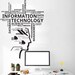 Technology Wall Decal, Social Media Decal, Information Technology Vinyl ...