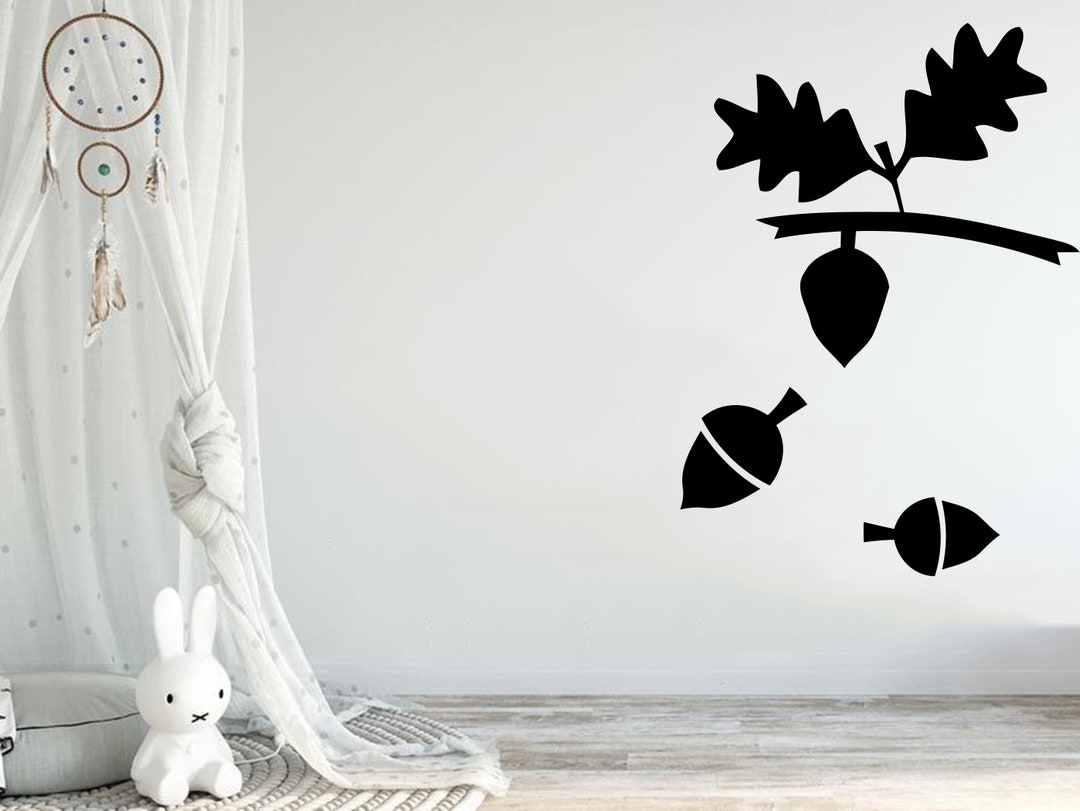 Nut Tree Branch Vinyl Stickers Nuts Wall Art Stickers Nuts Wall Decals ...