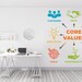 Core Values Our Values Office Wall Art, Motivational Inspiring Wall Art ...