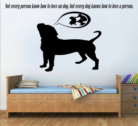 Dog Wall Decal Dog Stickers Wall Art Loyalty Best Friend Wall | Etsy