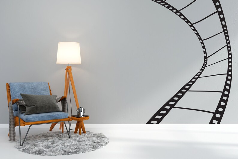 Film Strip Wall Art TV Home Cinema Wall Decal Theater Room - Etsy