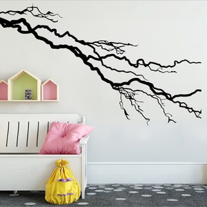 Lightning Strike Wall Decals Lightning Bolt Wall Decals Sticker Nature ...