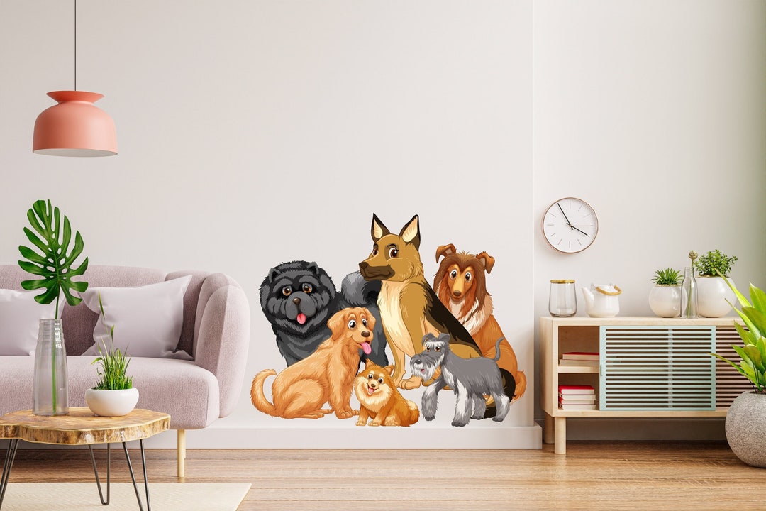 Dog Wall Decals, Grooming Wall Decor, Veterinary Decals, Pet Lover Gift ...