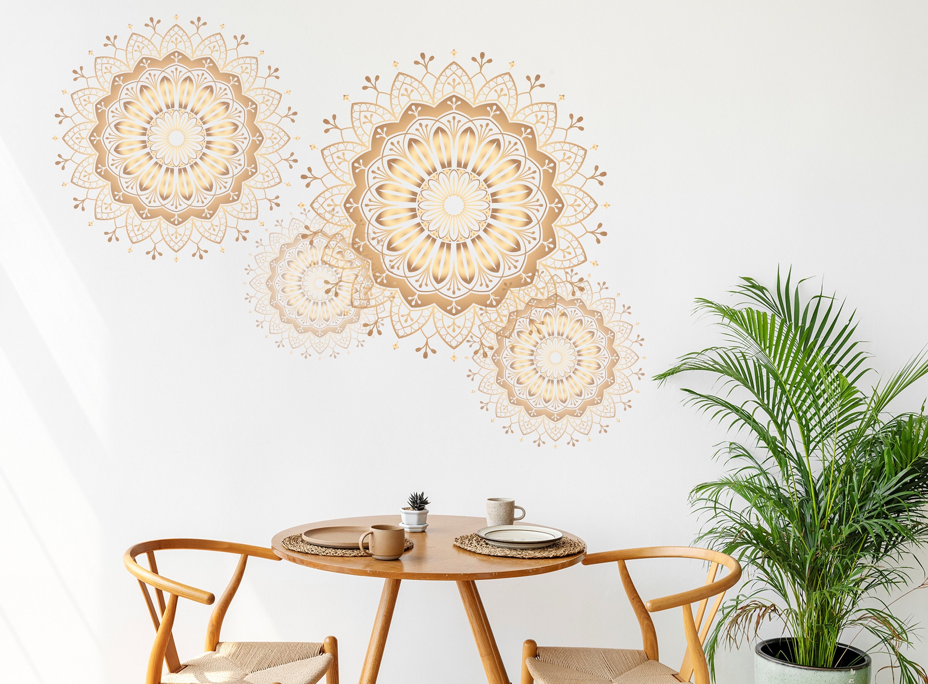 Mandala Wall Art Mandala Sticker Mandala Decal Sacred - Etsy