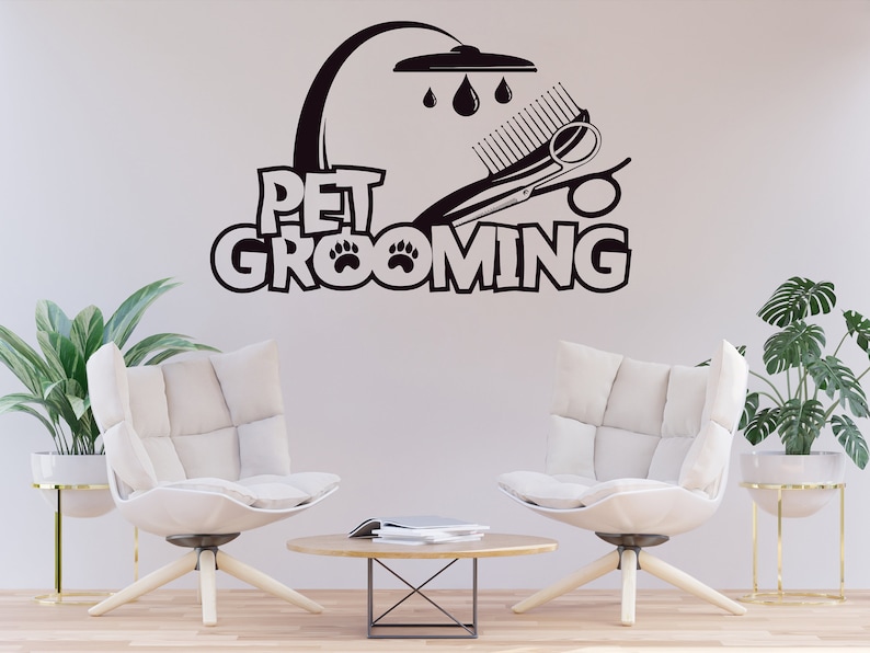 Grooming Salon Wall Decor Dog Decals Veterinary Decals Pet - Etsy