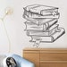 Books Vinyl Wall Art Decal for Home, Library Wall Decal, Education ...
