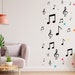 Music Wall Decal Music Wall Sticker Music Notes Wall Art - Etsy