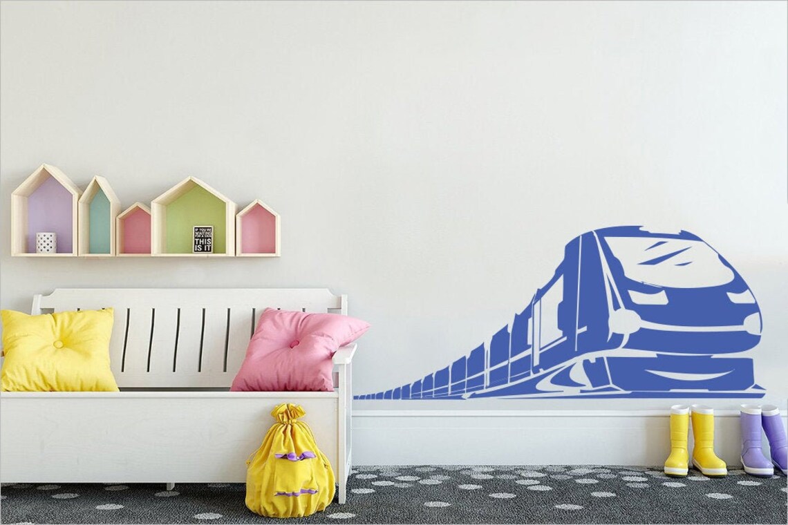 Train Wall Decal Vinyl Stickers Decals Art Home Decor Mural - Etsy
