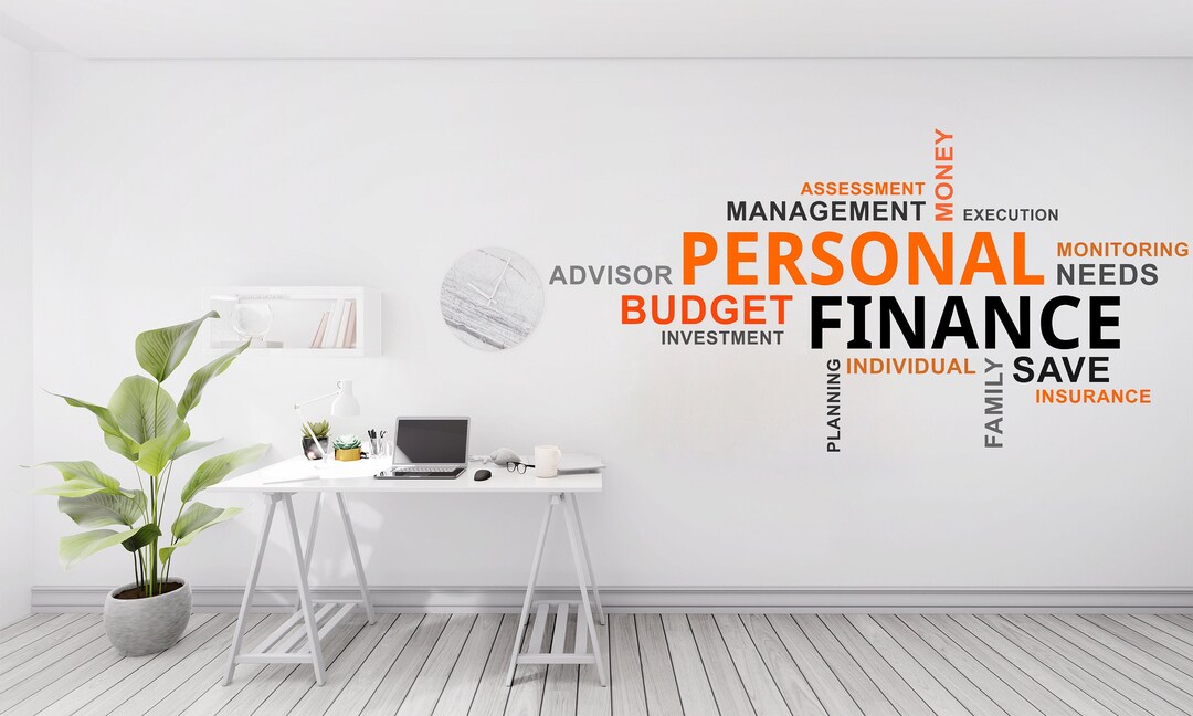 Finance Plan Word Cloud Wall Art Decal Office Decor Work Business Money ...