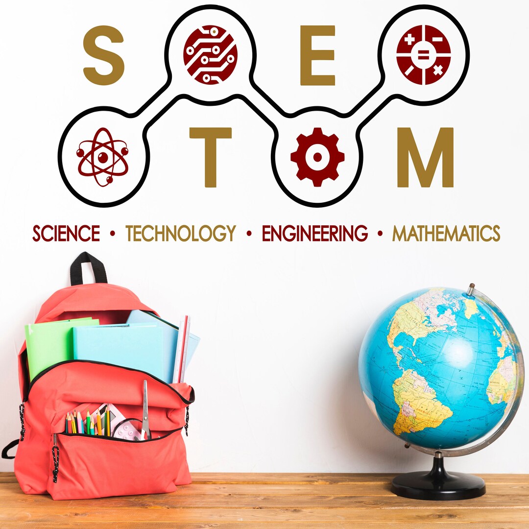 Stem Science Technology Engineering Math, Science Steam Wall Decal for ...