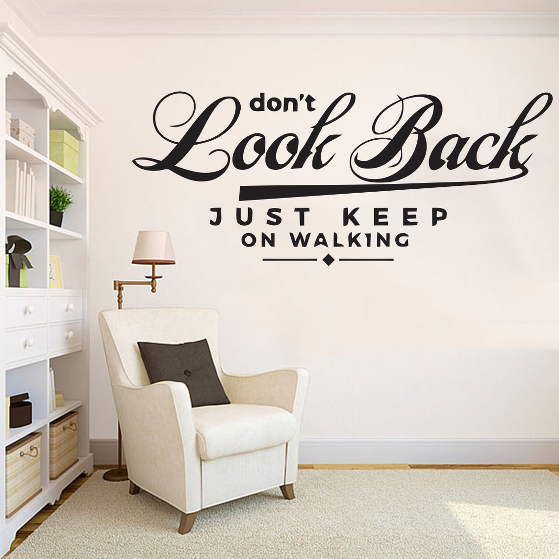 Quotes Wall Vinyl Decals Life Quotes Inspirational Walking - Etsy