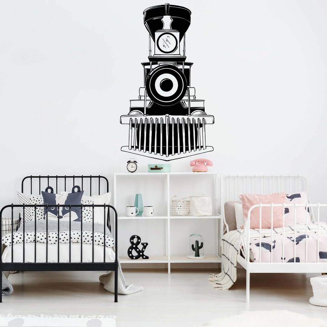 Train Wall Decal Vinyl Railroad Track Stickers Decals Mural Railway ...