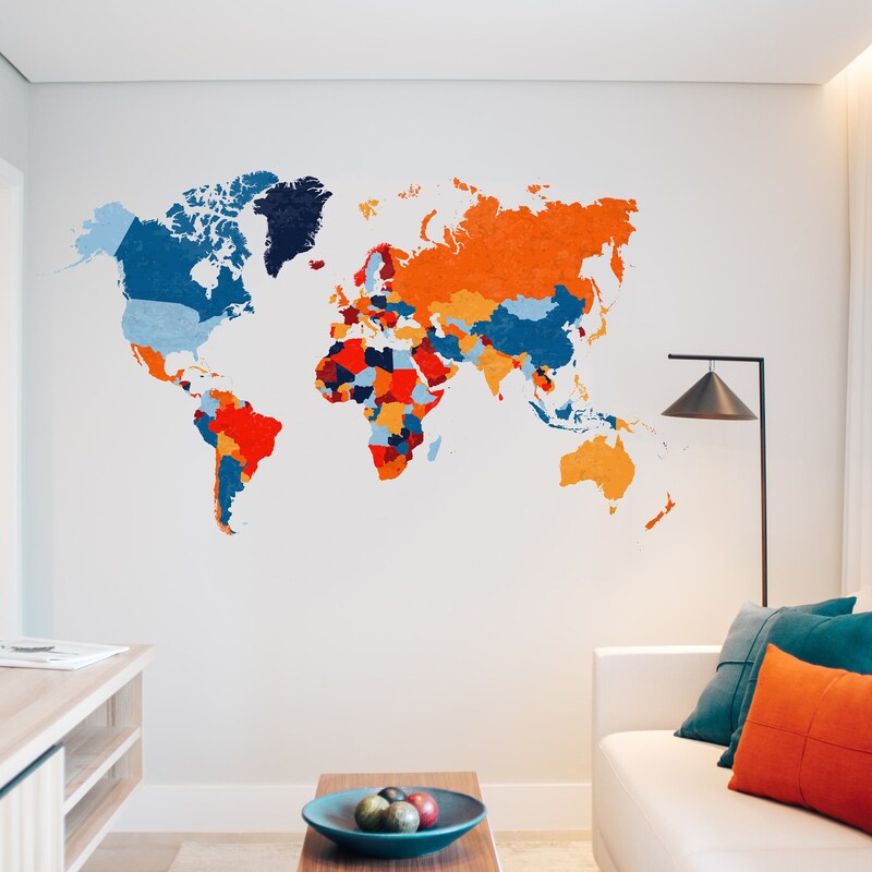 Colorful Map - Etsy