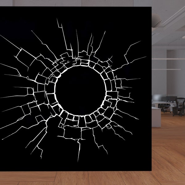 Broken Wall Decal - Etsy