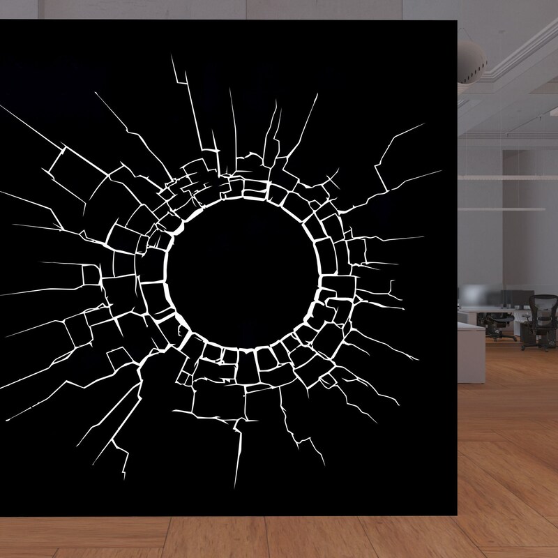 Broken Wall Decal - Etsy