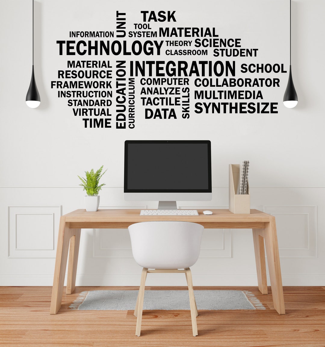 Technology Integration Vinyl Wall Art Decals, Technology Wall Decal ...