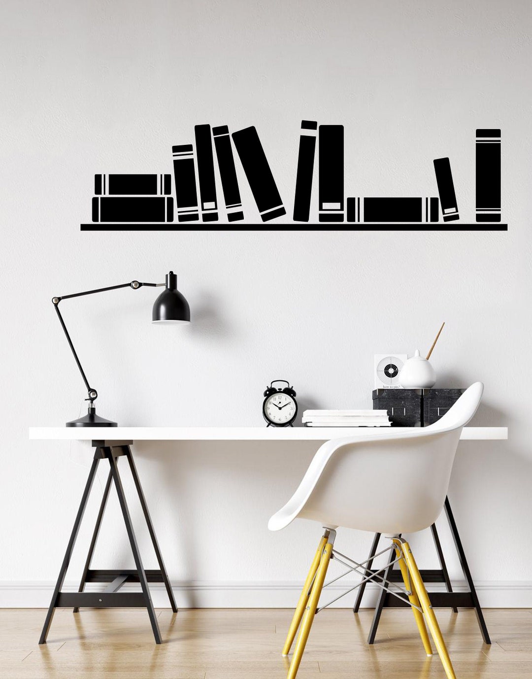 Books Vinyl Wall Art Decal for Home, Library Wall Decal, Education ...