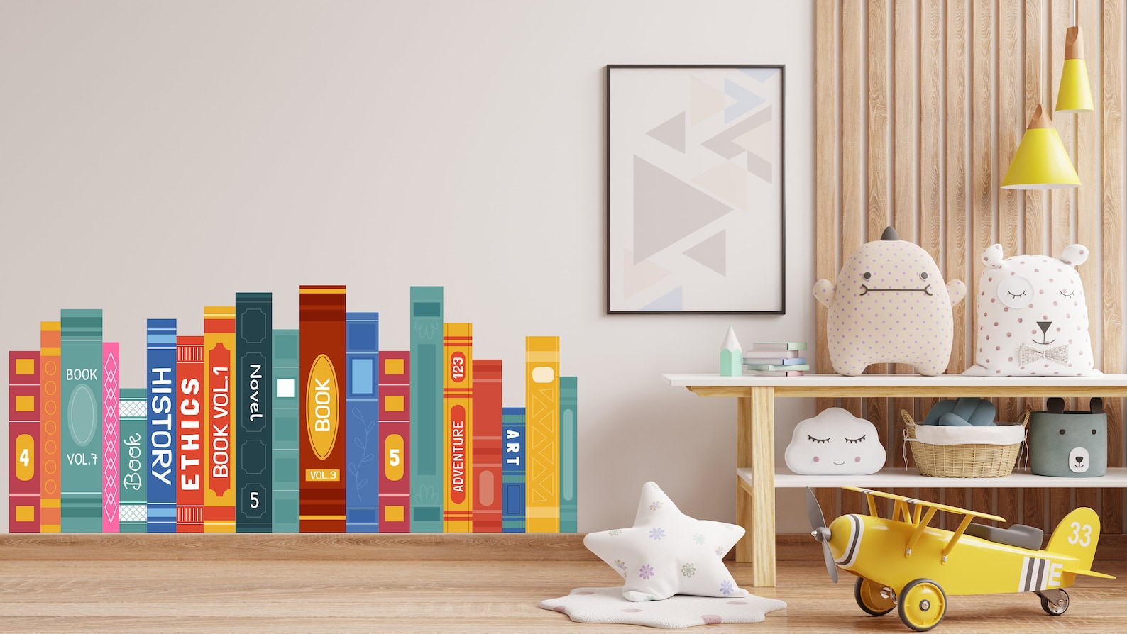 Library Book Vinyl Wall Art Decals, Library Wall Decal, Education ...