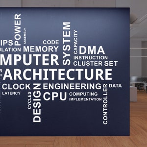 Computer Architecture Vinyl Wall Art Decals, Technology Wall Decal ...