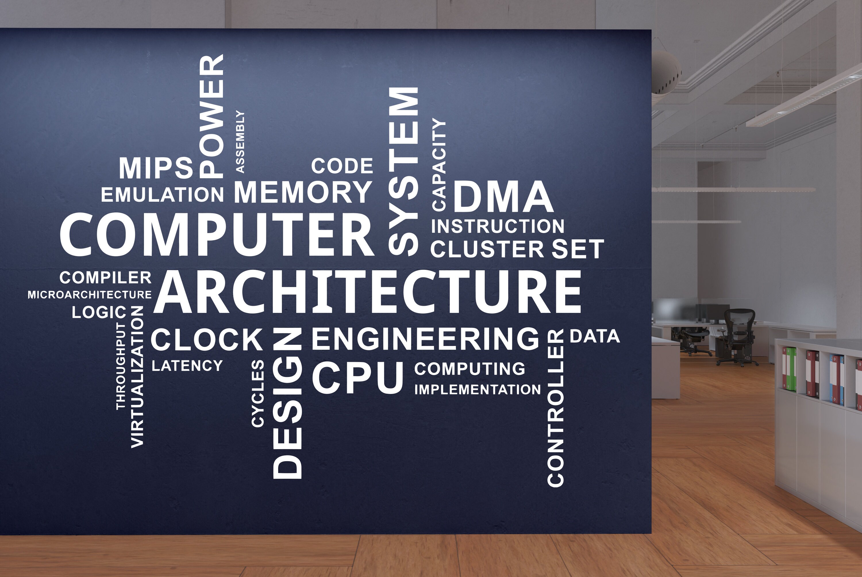 Computer Architecture Vinyl Wall Art Decals Technology Wall | Etsy