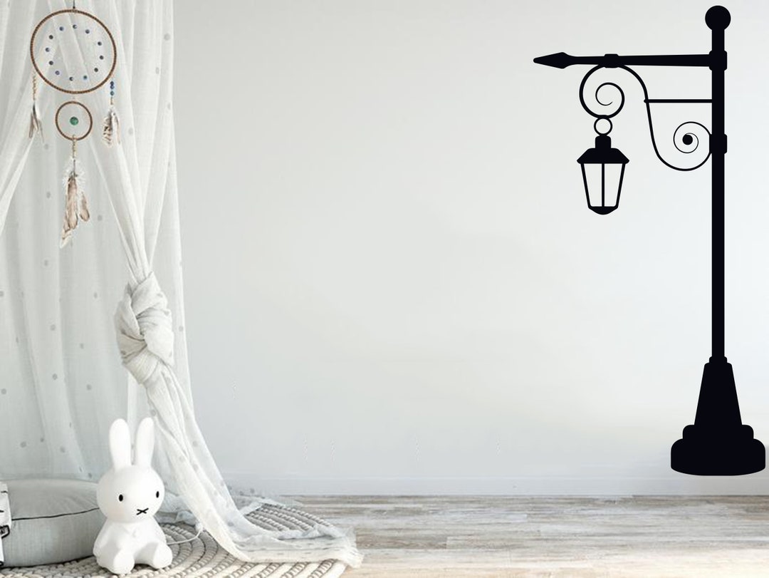 Lamp Wall Decal, Street Lamp Wall Decal, Decorative Decal for Living ...