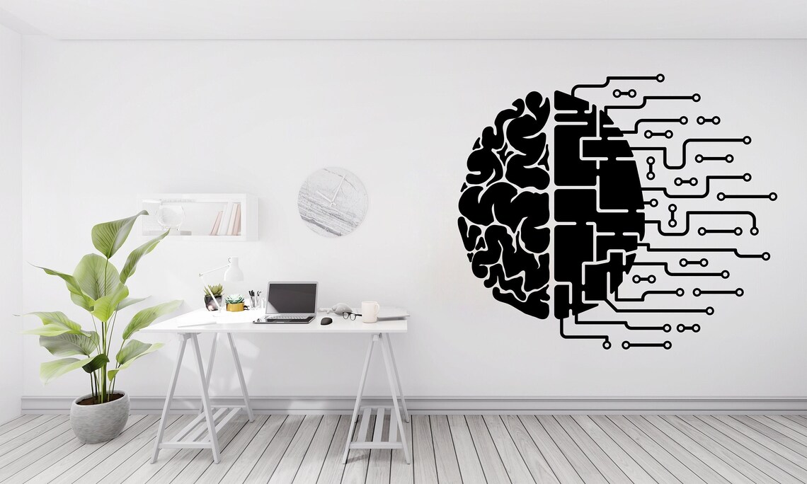 Circuit Board Wall Decal Technology Vinyl Wall Art Decals - Etsy