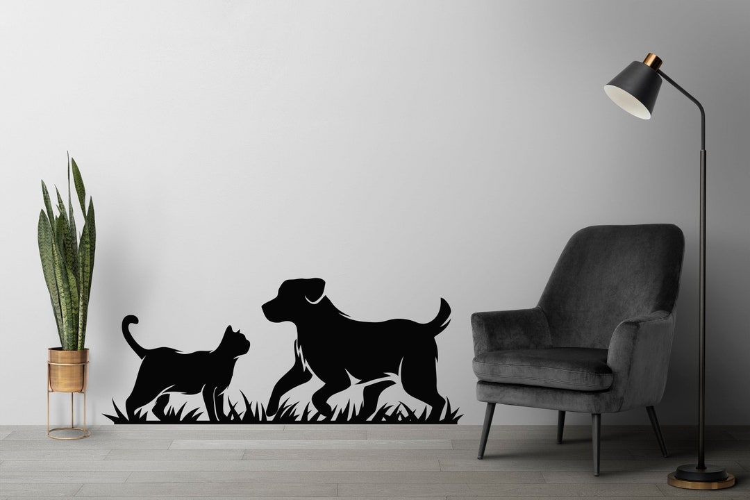 Dog Cat Wall Decals, Grooming Wall Decor, Veterinary Decals, Pet Lover ...