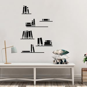 Books Vinyl Wall Art Decal for Home, Library Wall Decal, Education ...