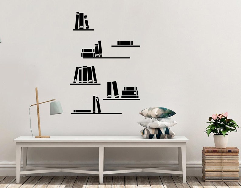 Books Vinyl Wall Art Decal for Home Library Wall Decal - Etsy