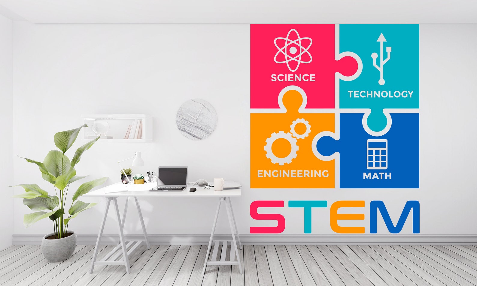 Stem Science Technology Engineering Math Science Steam Wall - Etsy