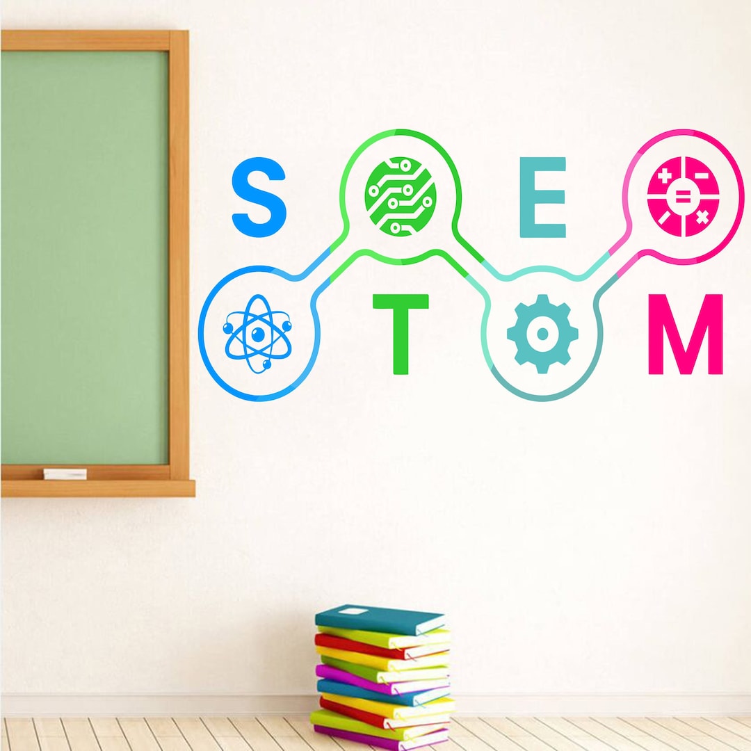 Stem Science Technology Engineering Math, Science Steam Wall Decal for ...