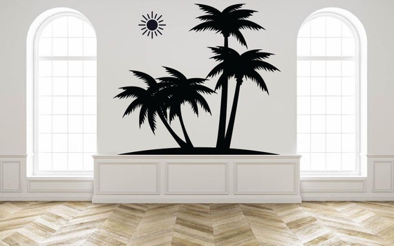 Palm Tree Wall Decal Palm Tree Decor Palm Trees Vinyl | Etsy