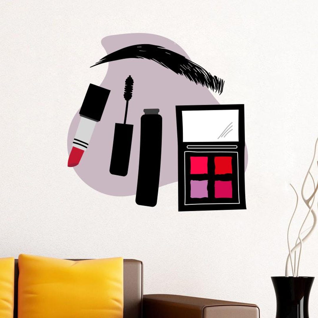 Eyebrows Lipstick Mascara Blush Wall Decor Beauty Center Makeup Salon ...