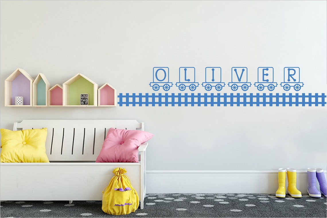 Personalized Train Wall Decal Railroad Track Wall Vinyl - Etsy