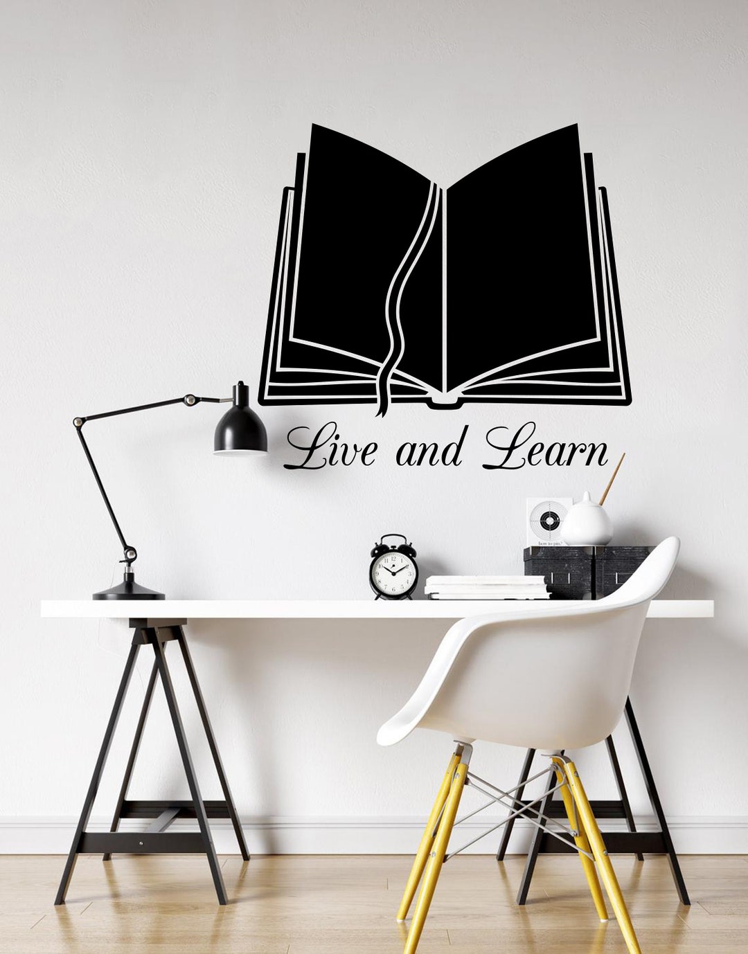 Books Vinyl Wall Art Decal for Home Library Wall Decal - Etsy