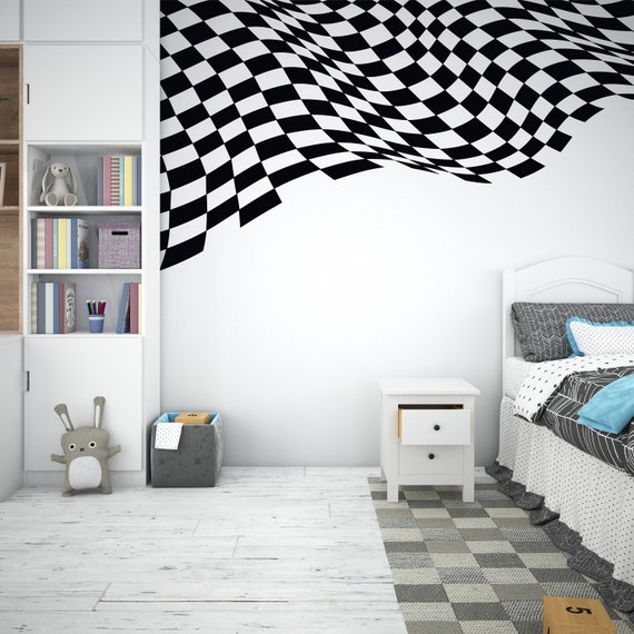 Checkered Flag Wall Decal Hd Photographs Poster Checkered Flag, End