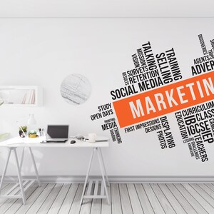Marketing Office Wall Decor, Marketing Wall Decal, Marketing Wall Art ...
