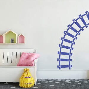 Railroad Track Wall Vinyl Stickers Train Track Wall Decals Train ...
