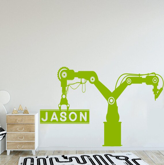 Custom Robot Design Wall Decal Sticker Robot Decor Wall | Etsy